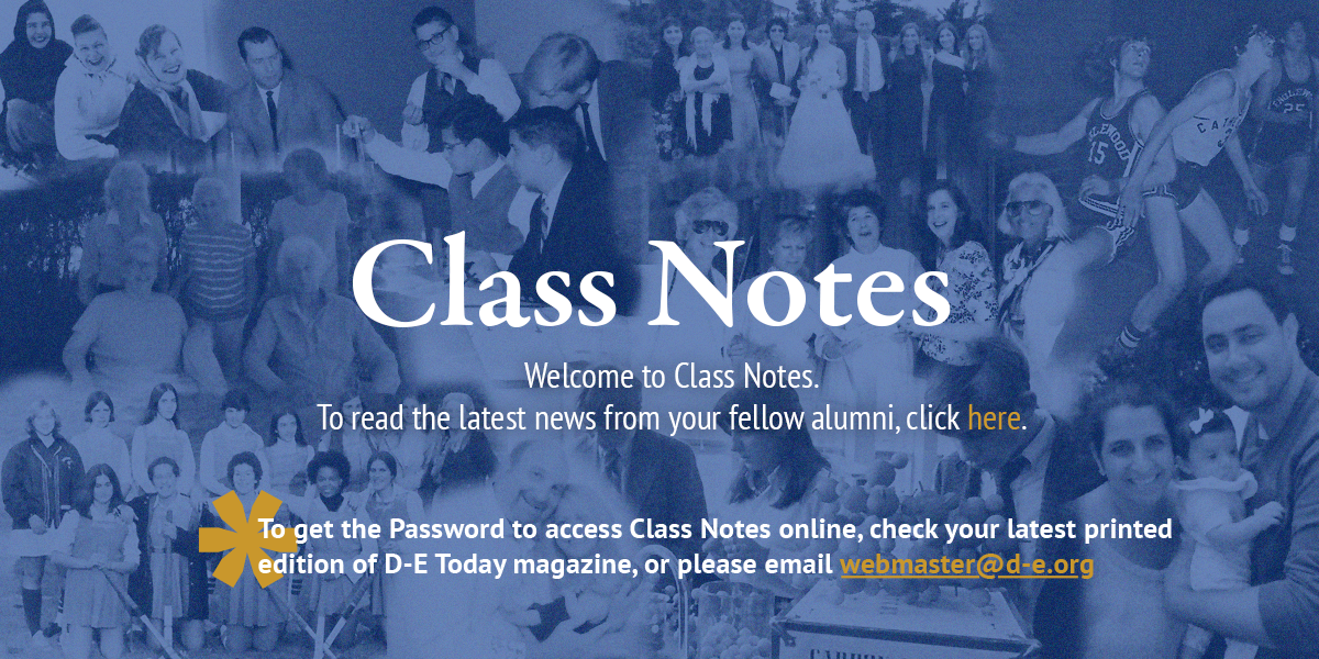 Class Notes | D-E today